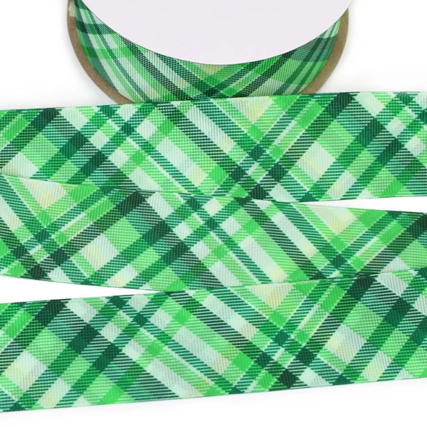 Green Plaid Ribbon - Etsy