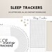 Sleep Tracker Printable | Sleep Tracker Journal | Daily Sleep Tracker ...