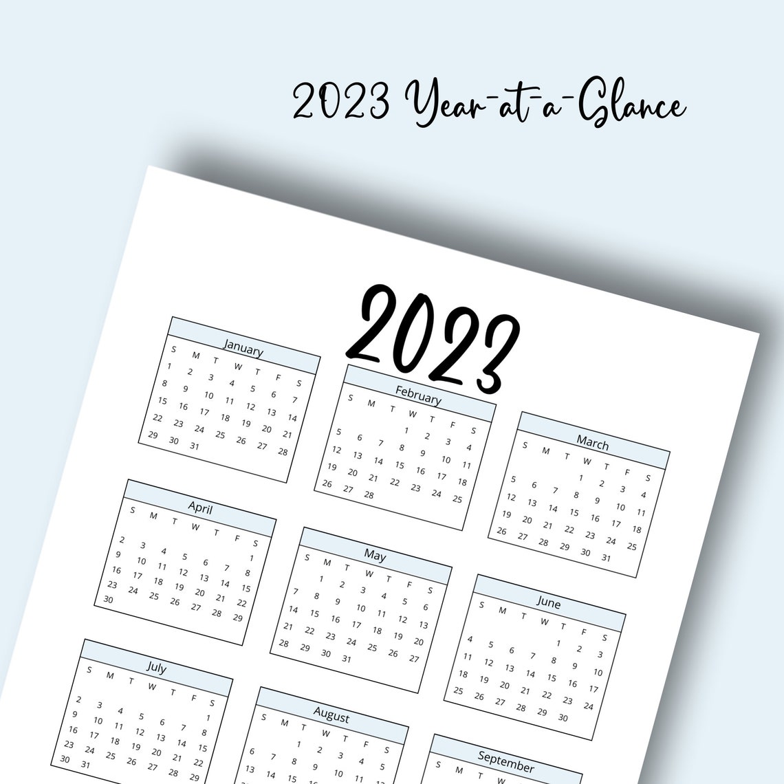 2023-2024 Monthly Calendar Printable | Monthly Calendar 2023 | Monthly ...