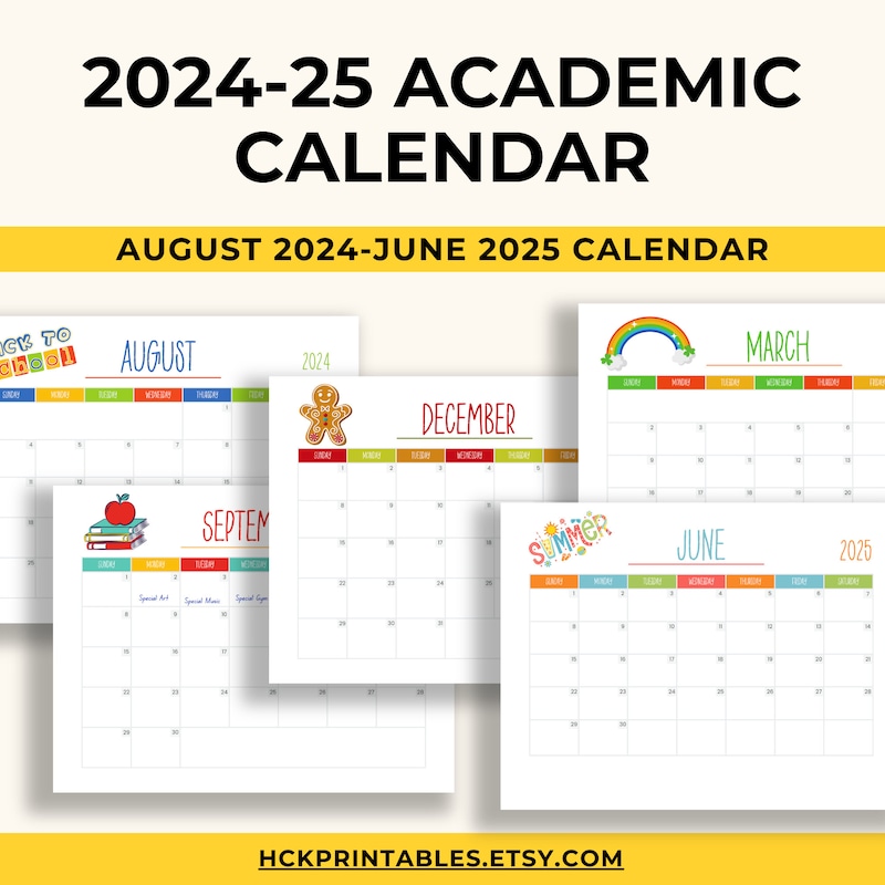 Calendar Printables - Etsy