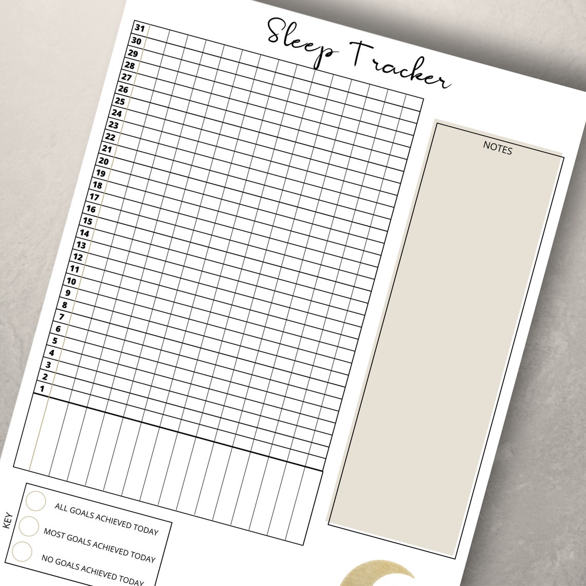 Sleep Tracker Printable | Sleep Tracker Journal | Daily Sleep Tracker ...