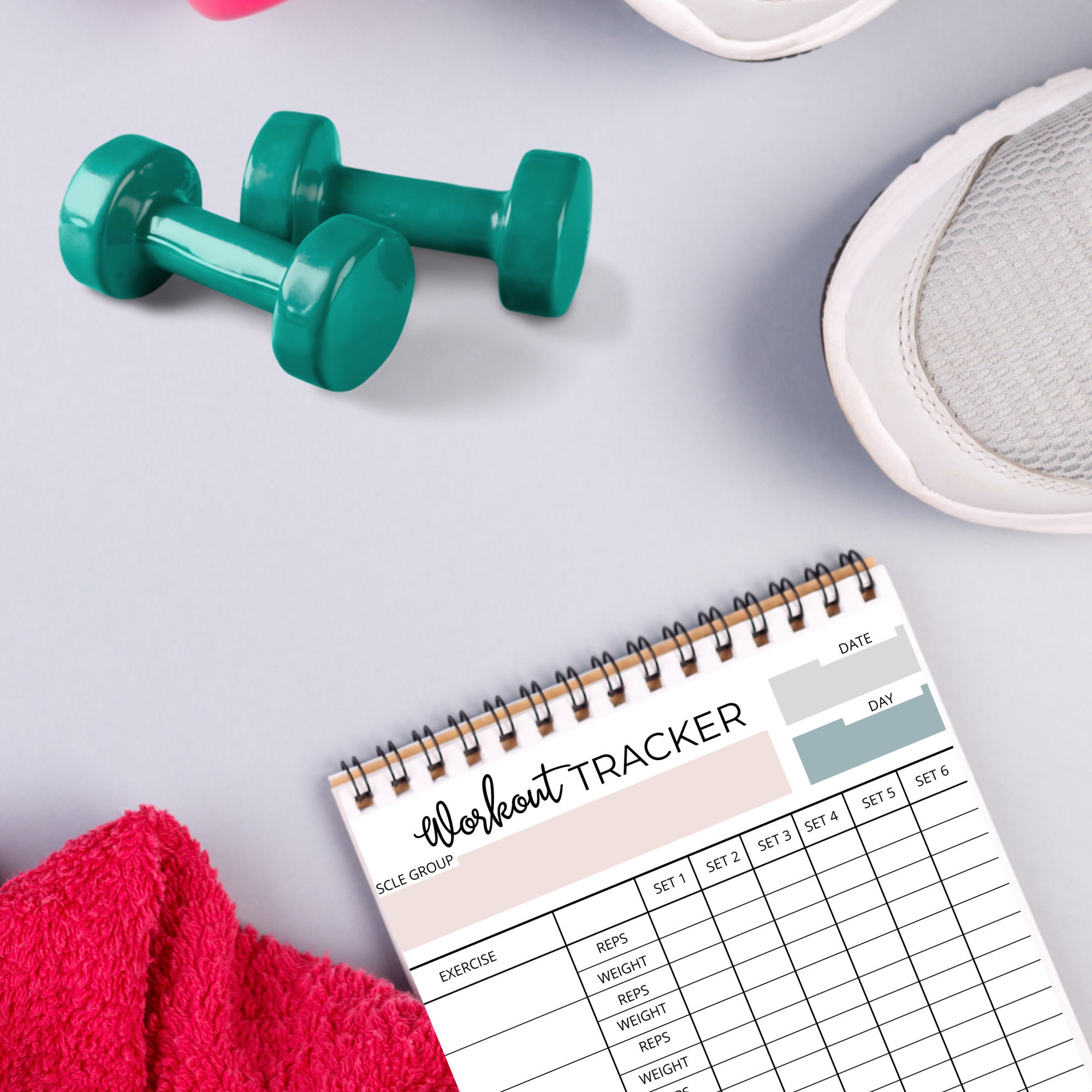 Daily Workout Log Fitness Tracker Workout Tracker | Etsy