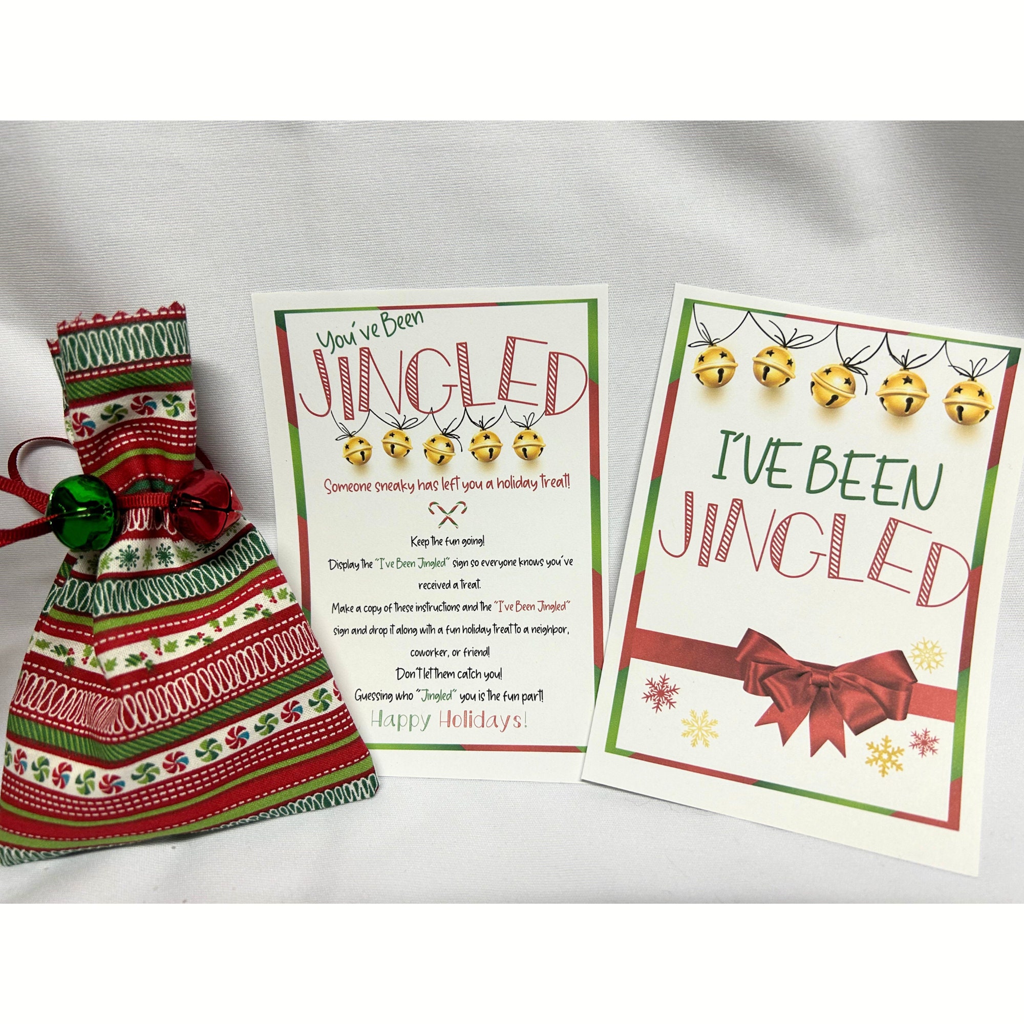 You've Been Jingled Printable, Christmas Printable, Secret Santa Gifts ...