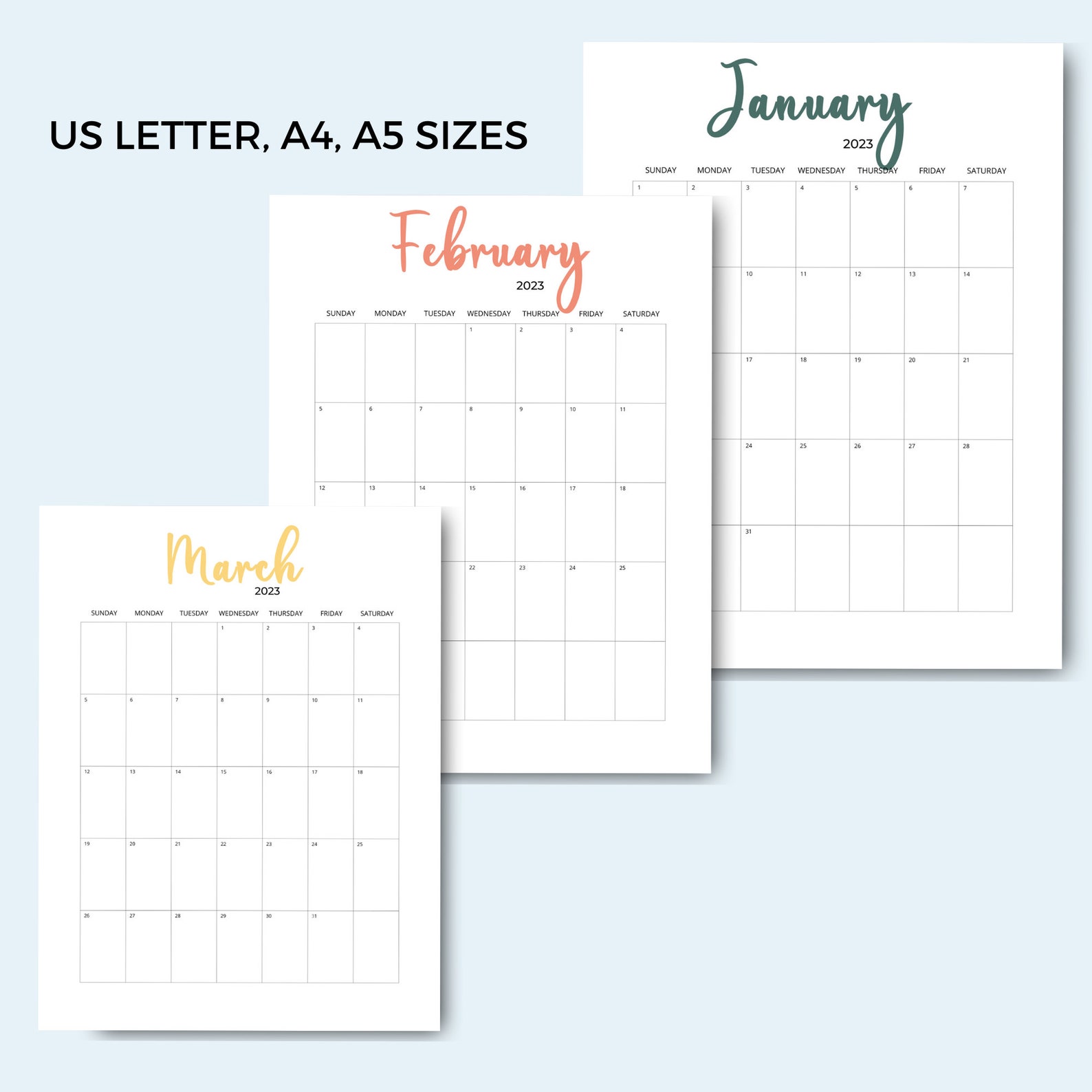 2023-2024 Monthly Calendar Printable | Monthly Calendar 2023 | Monthly ...