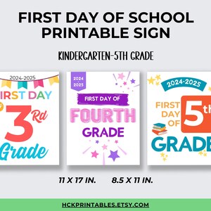 First Day of School Poster, First Day of School Sign Printable, Social ...