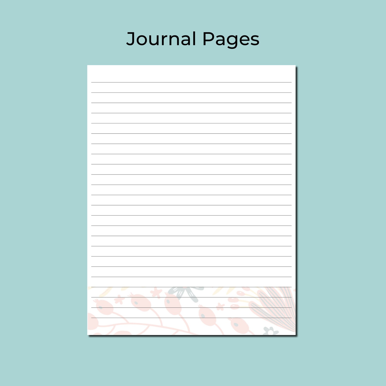 Daily Journal Template Blank Journal Pages Template Journal Pages ...