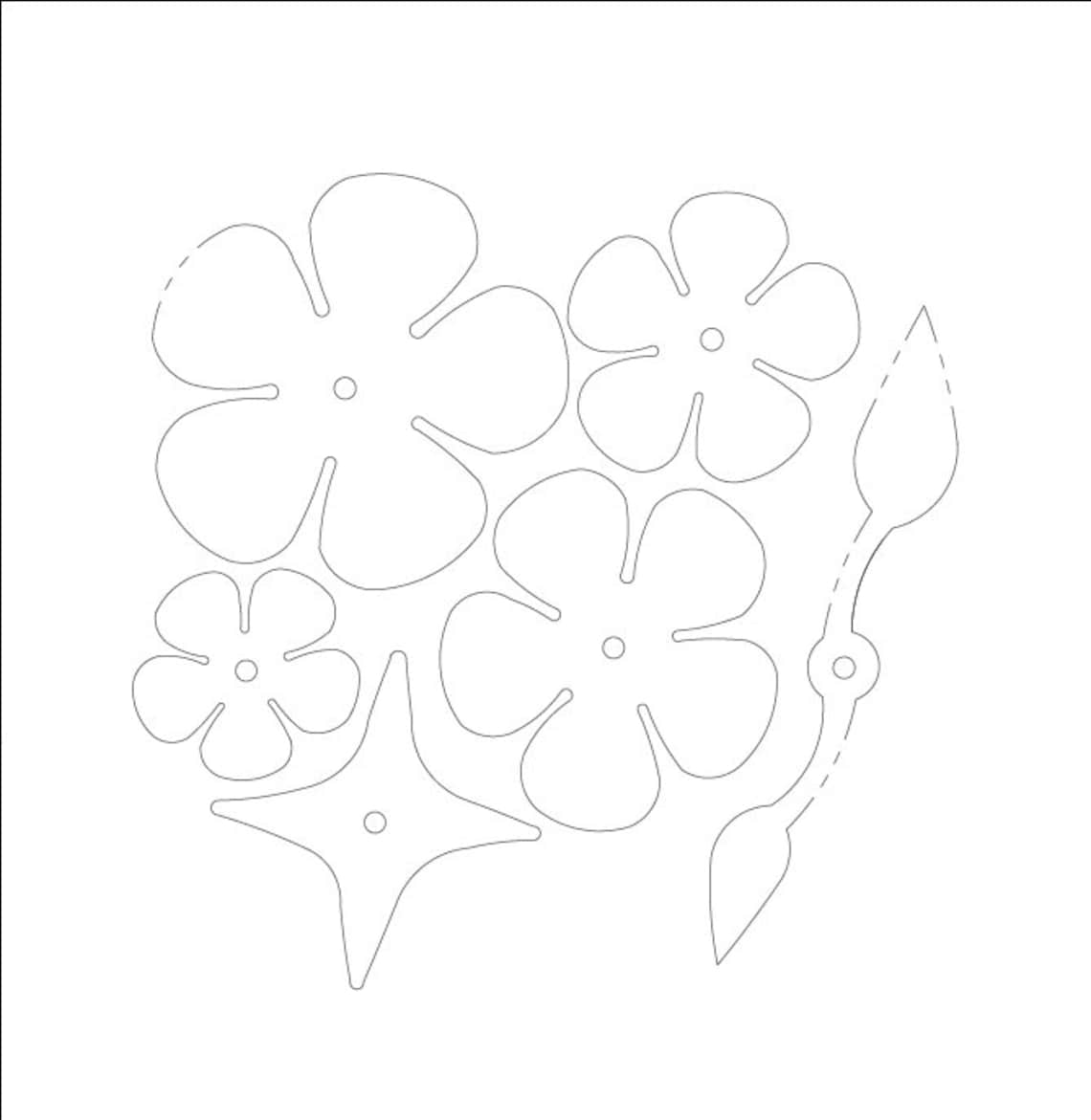 DIY Metal Rose Kit Printable Template File Langmuir Systems Plasma ...