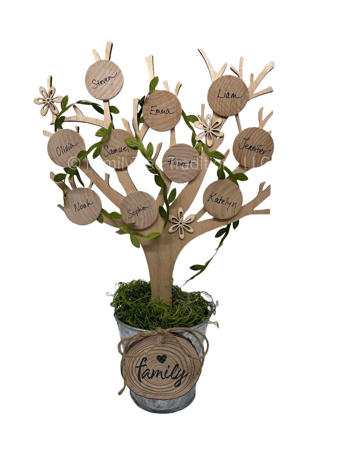 Family Tree Kit, Large Family Tree, Rustic, DIY Craft, Create Your Own ...