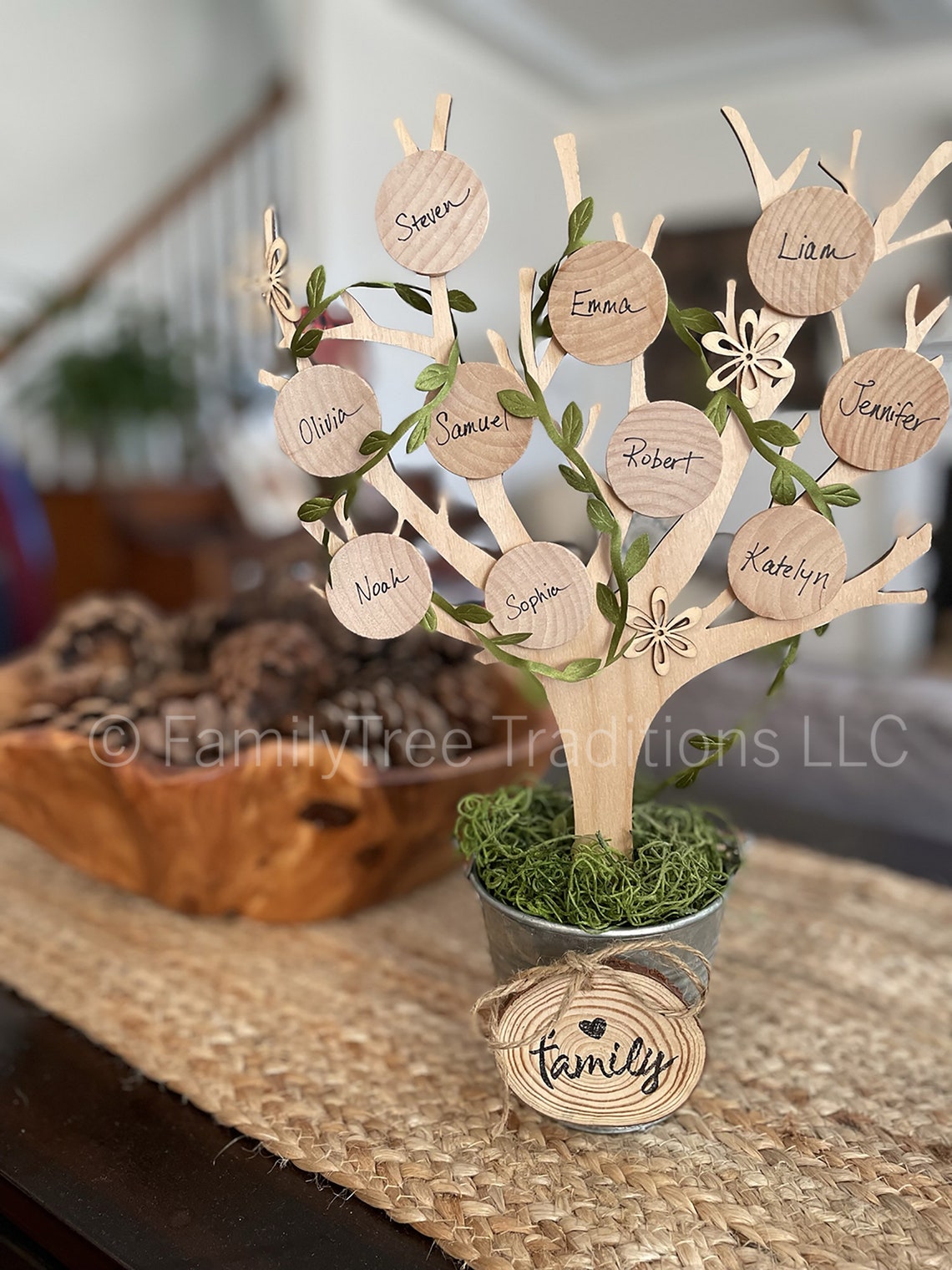 Family Tree Kit, Large Family Tree, Rustic, DIY Craft, Create Your Own ...