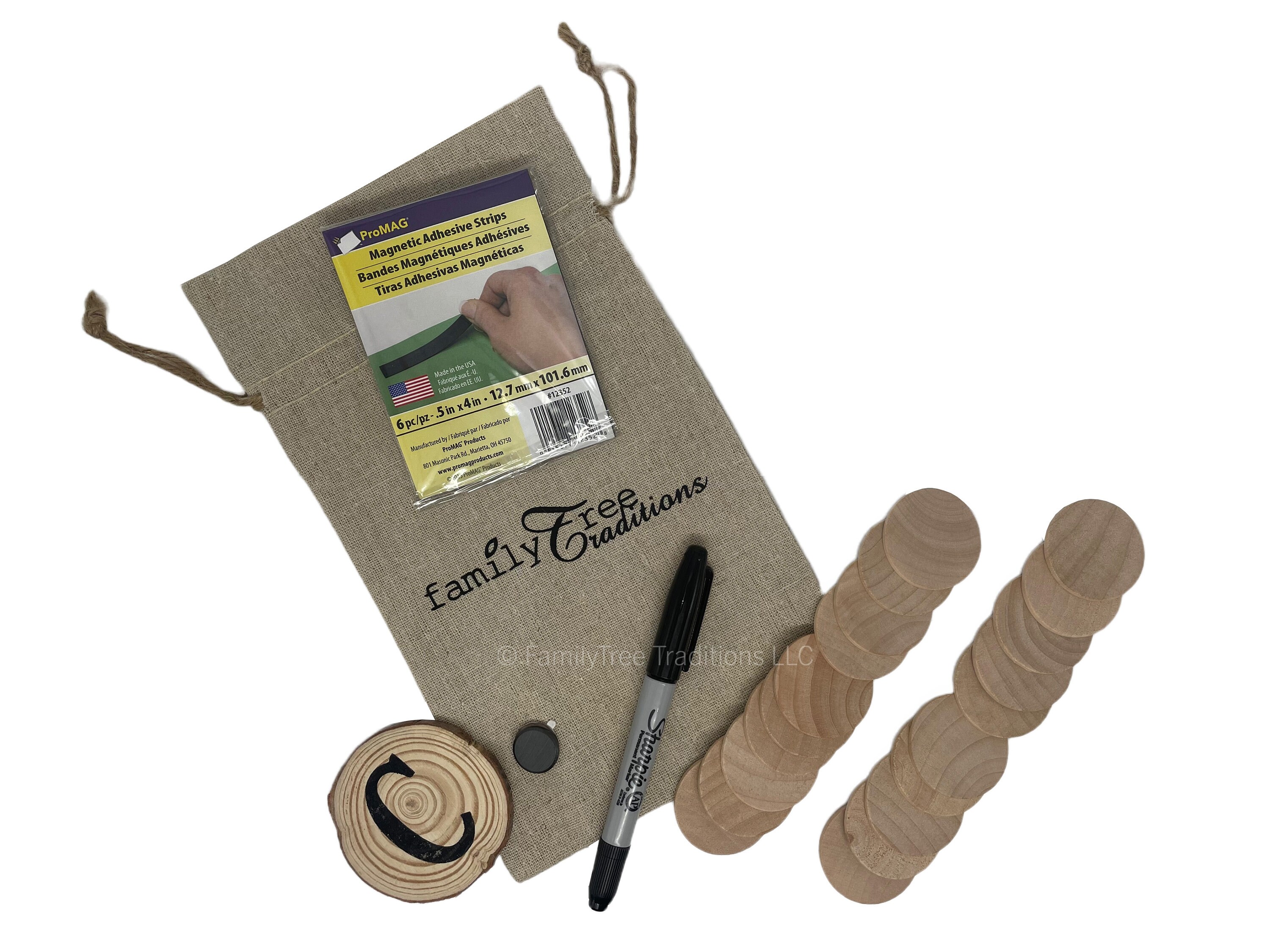 Family Tree Kit, Magnetic, Rustic, Create Your Own Family Tree, Large ...