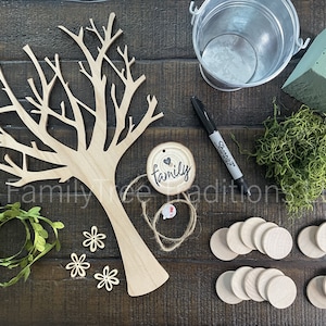 Family Tree Kit, Large Family Tree, Rustic, DIY Craft, Create Your Own ...