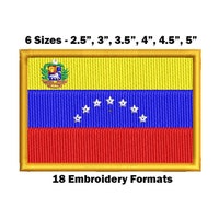 Venezuela Embroidery Design, Arepa, Flag (3 Sizes) (instant Download ...