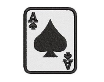 Ace of Spades Machine Embroidery Design - Etsy
