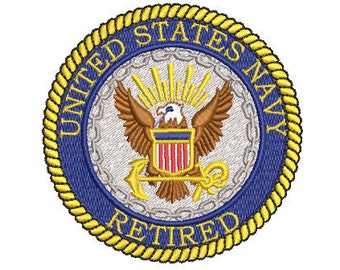 Navy embroidery | Etsy