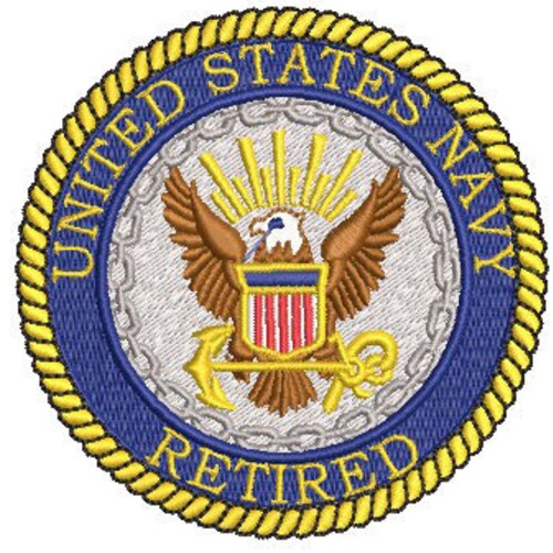 US Navy Veteran Embroidery Design - Etsy
