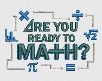 Math Embroidery - Etsy