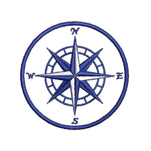 Compass Embroidery - Etsy
