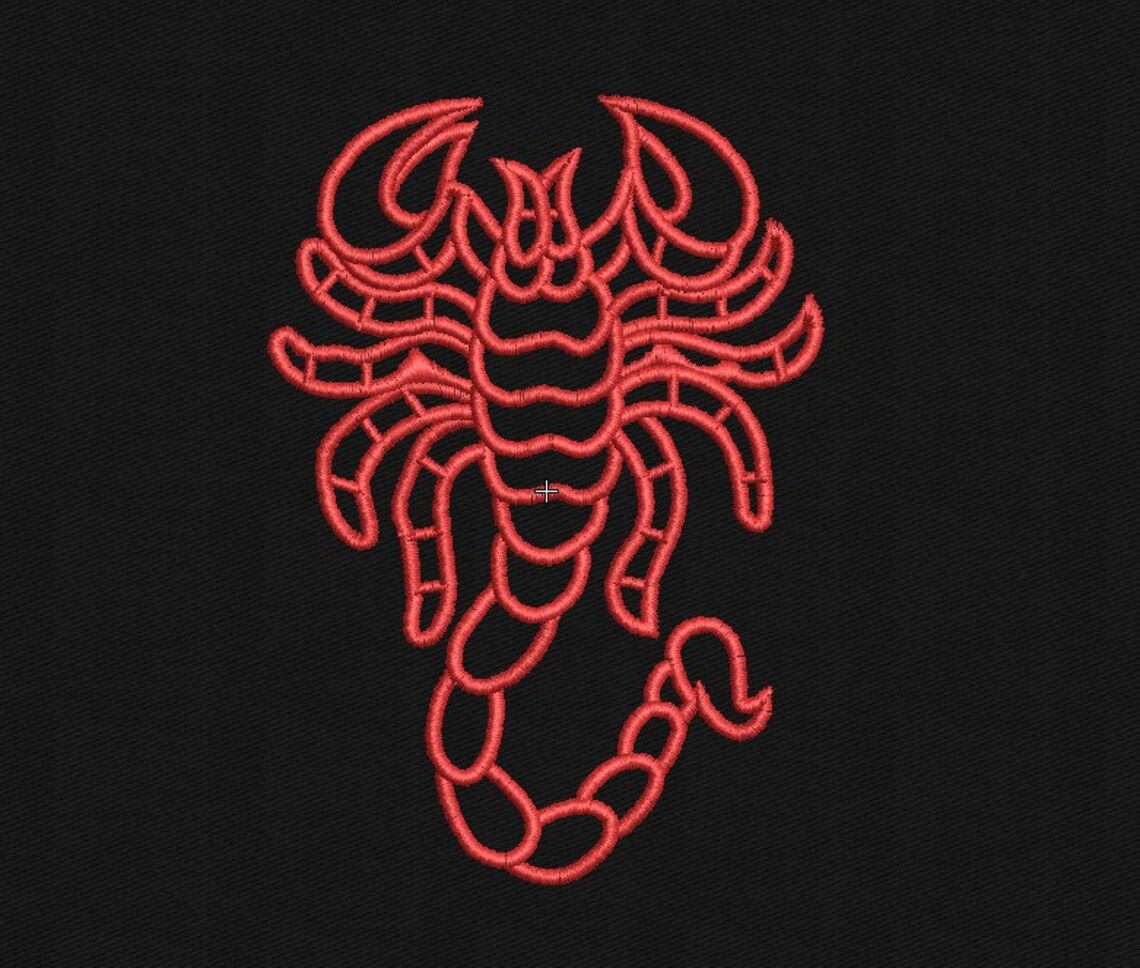 Scorpion Embroidery Design Download | Etsy
