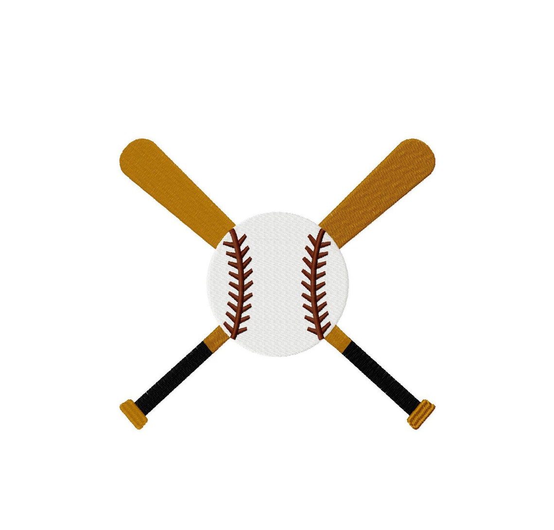 Baseball Logo Embroidery Design in 12 Sizes Instant Download - Etsy
