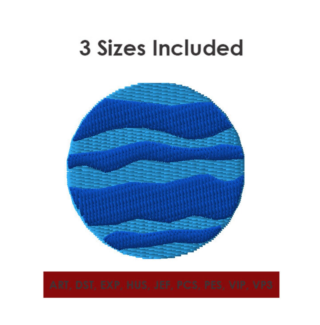 Neptune Embroidery Design in 3 Sizes Instant Download - Etsy