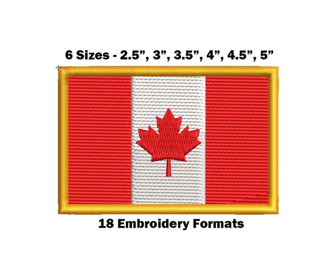 Canada National Flag - Embroidery Design Download - Etsy