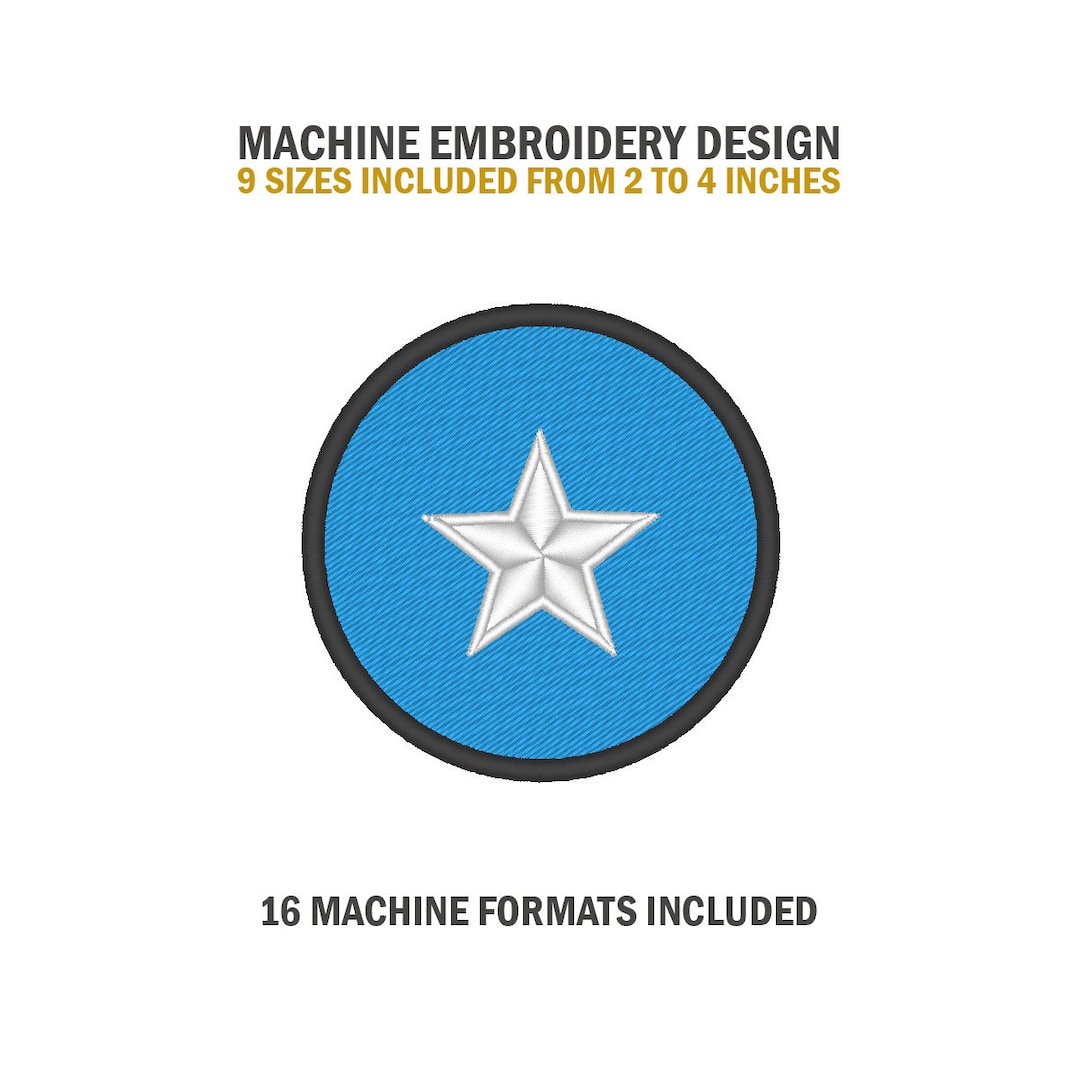 Somalia Round Flag Embroidery Design - Etsy