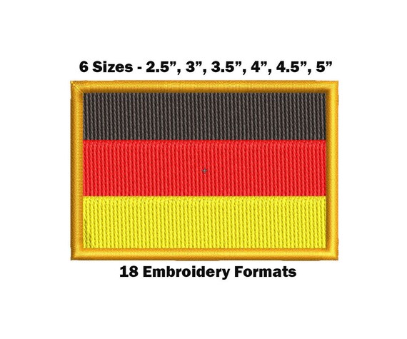 Germany National Flag Embroidery Design Download - Etsy