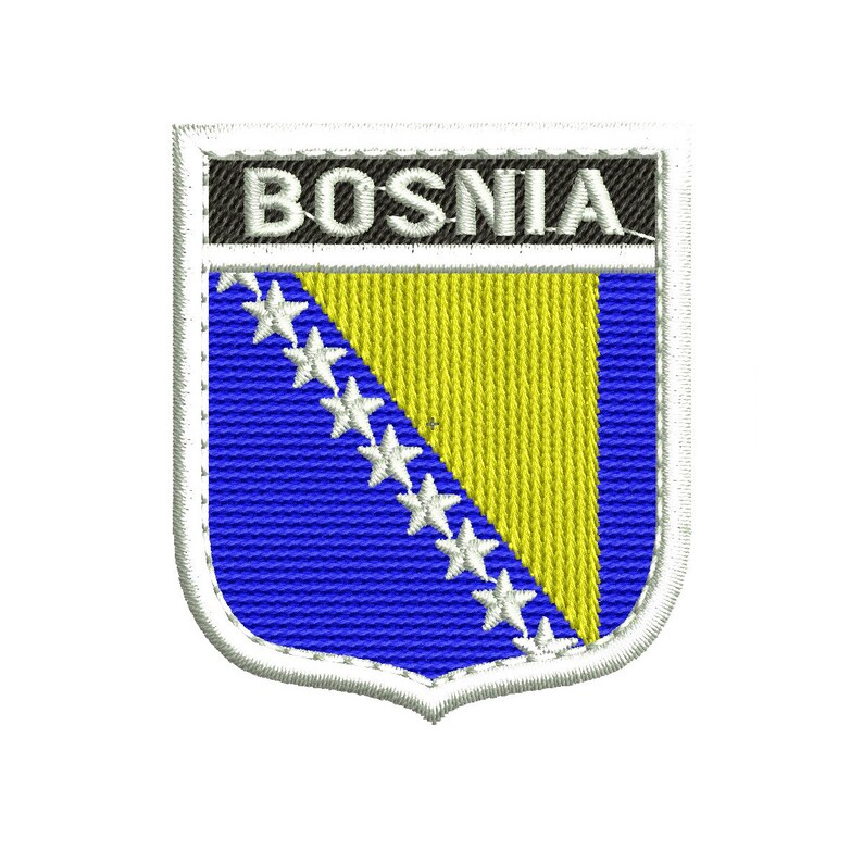 Bosnia Shield Embroidery Design Download | Etsy
