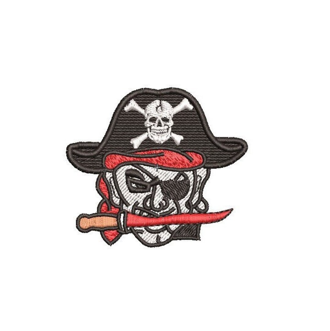 Pirate Embroidery Design EC116 - Etsy