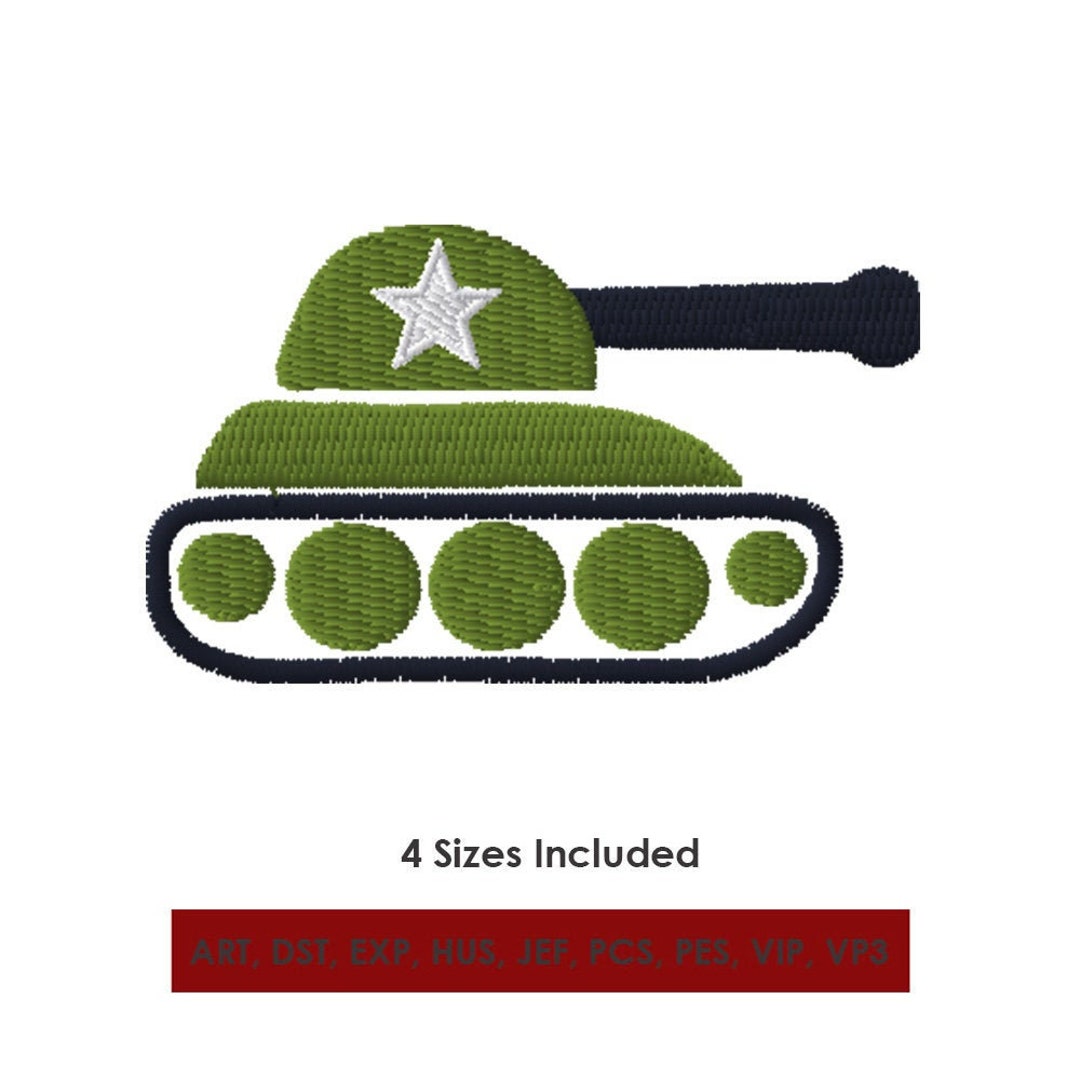 Army Tank Embroidery Design - Etsy