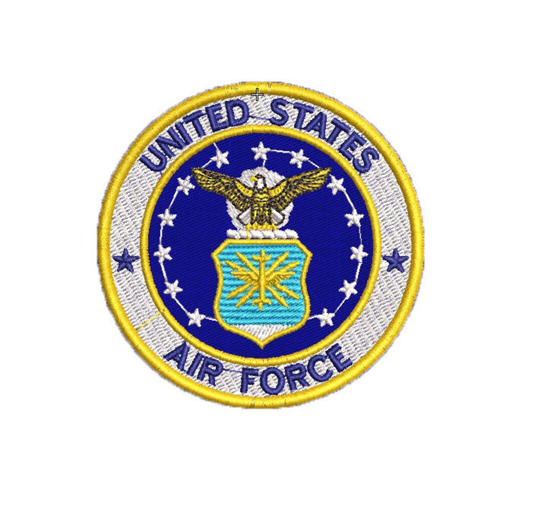 US Airforce Embroidery Design EC015 - Etsy