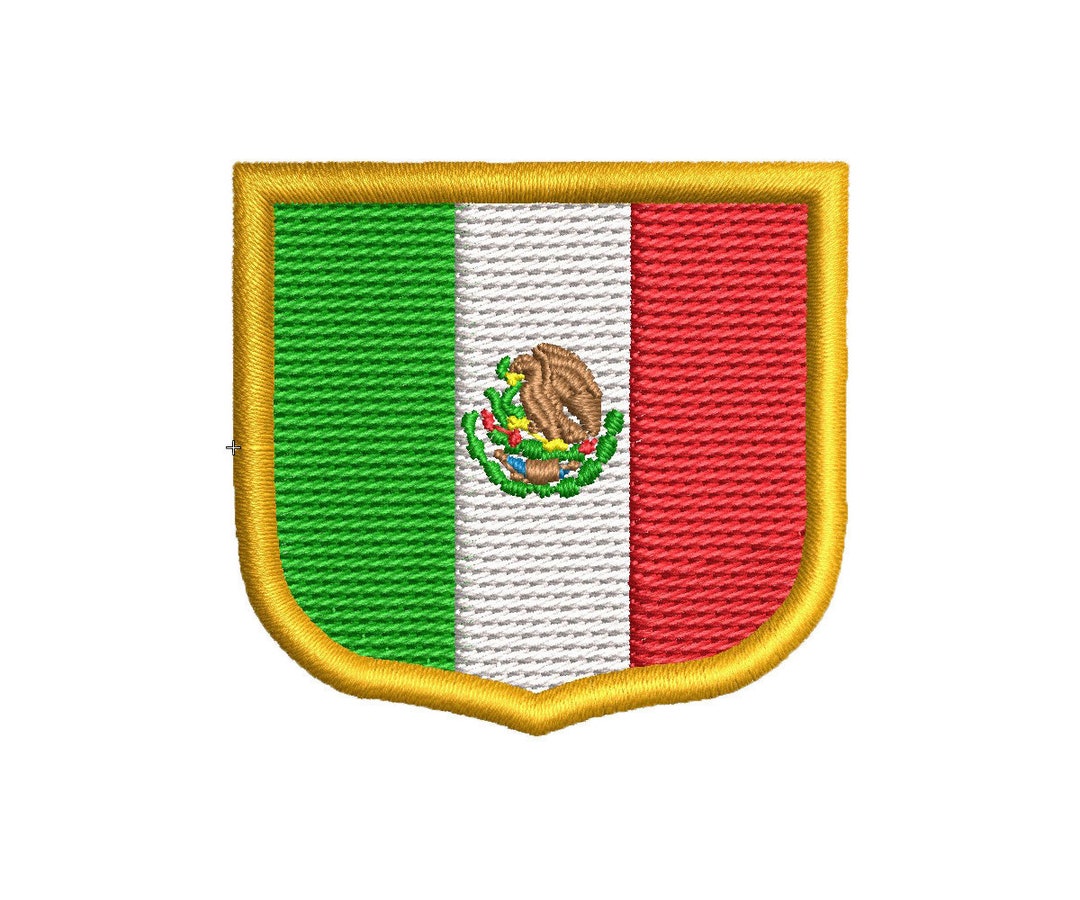 Mini Escudo de México Diseño de bordado a máquina Descarga instantánea ...