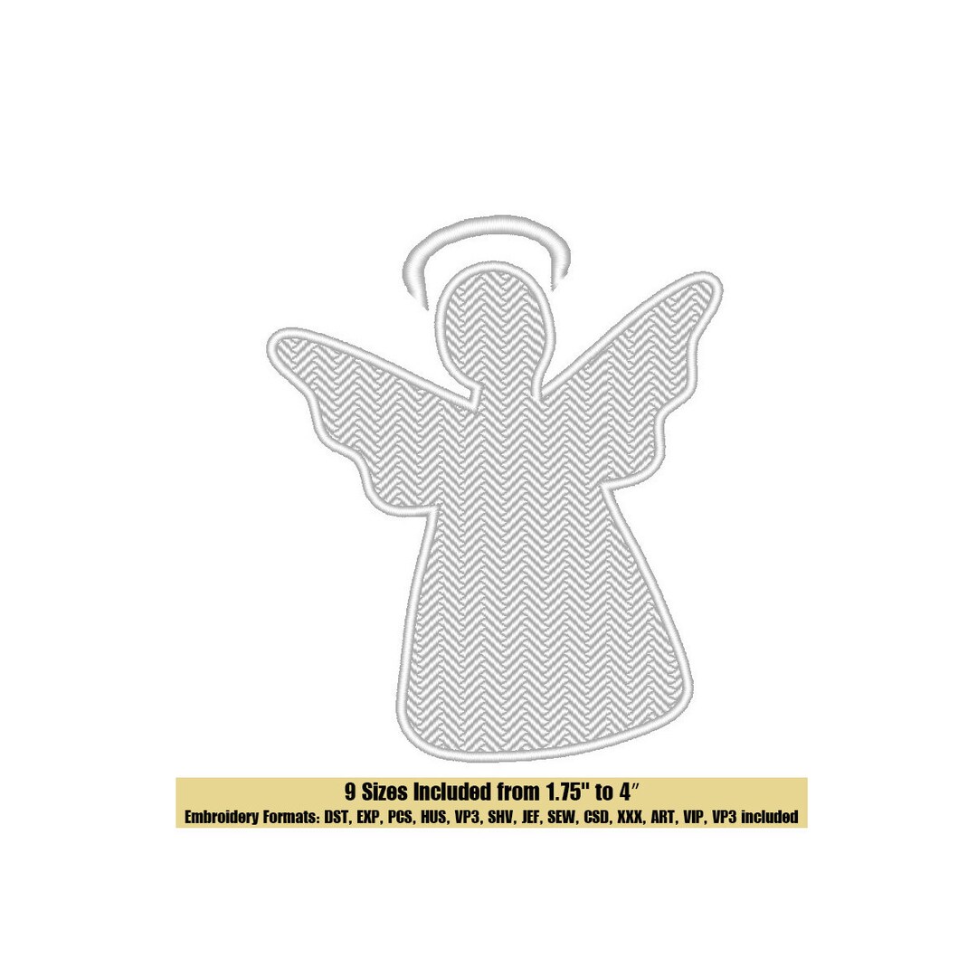 Angel Embroidery Design - Etsy