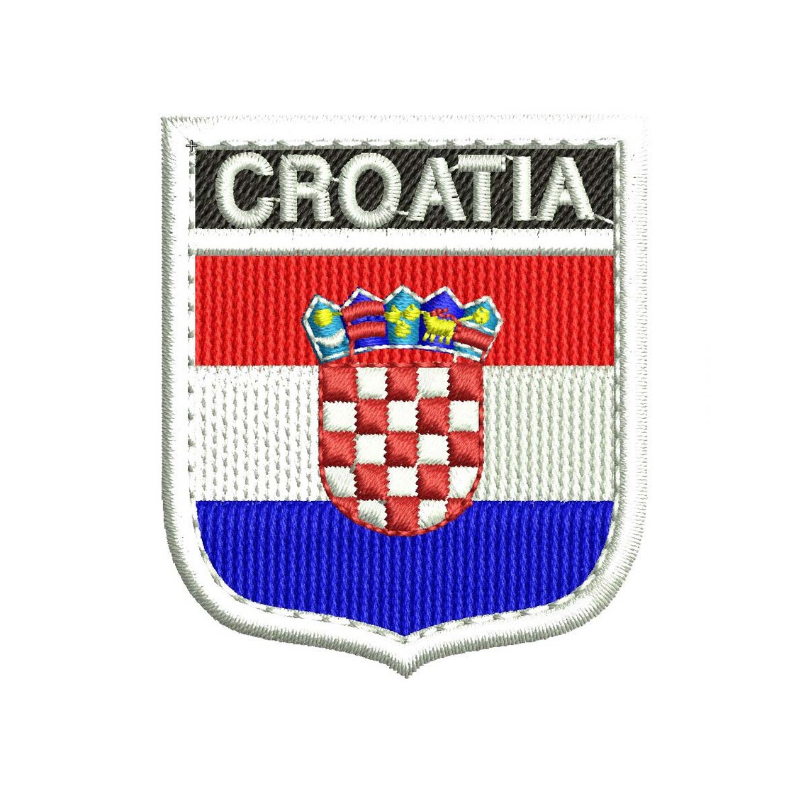 Croatia Shield Embroidery Design Download | Etsy