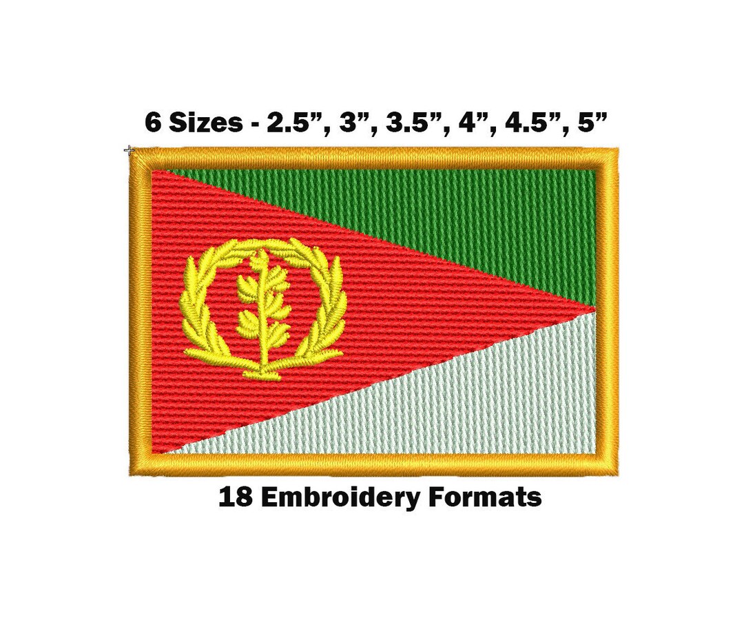 Eritrea National Flag Embroidery Design Download - Etsy