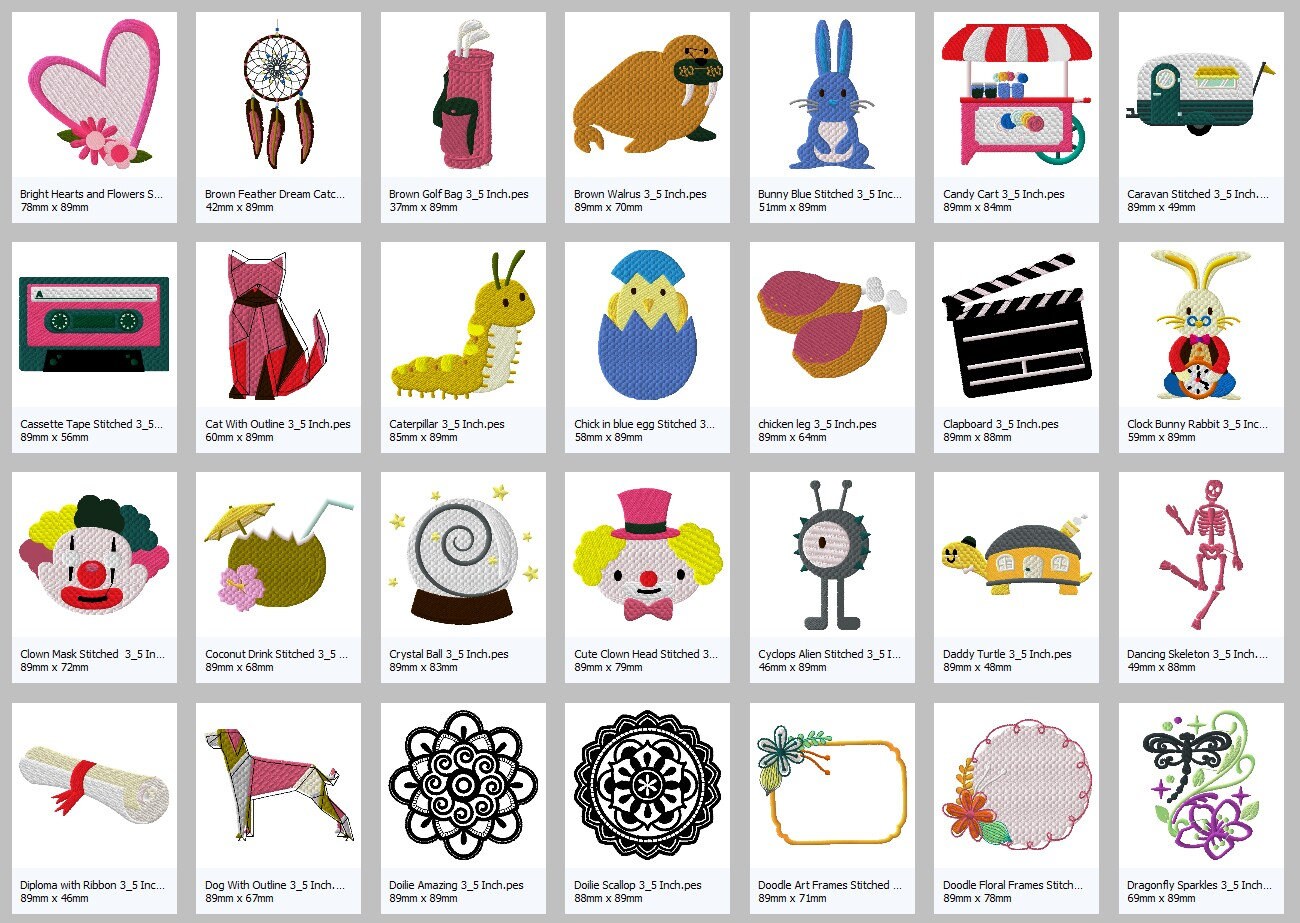 Ricoma Design Pack - 238 Embroidery Designs in DST Format - Etsy