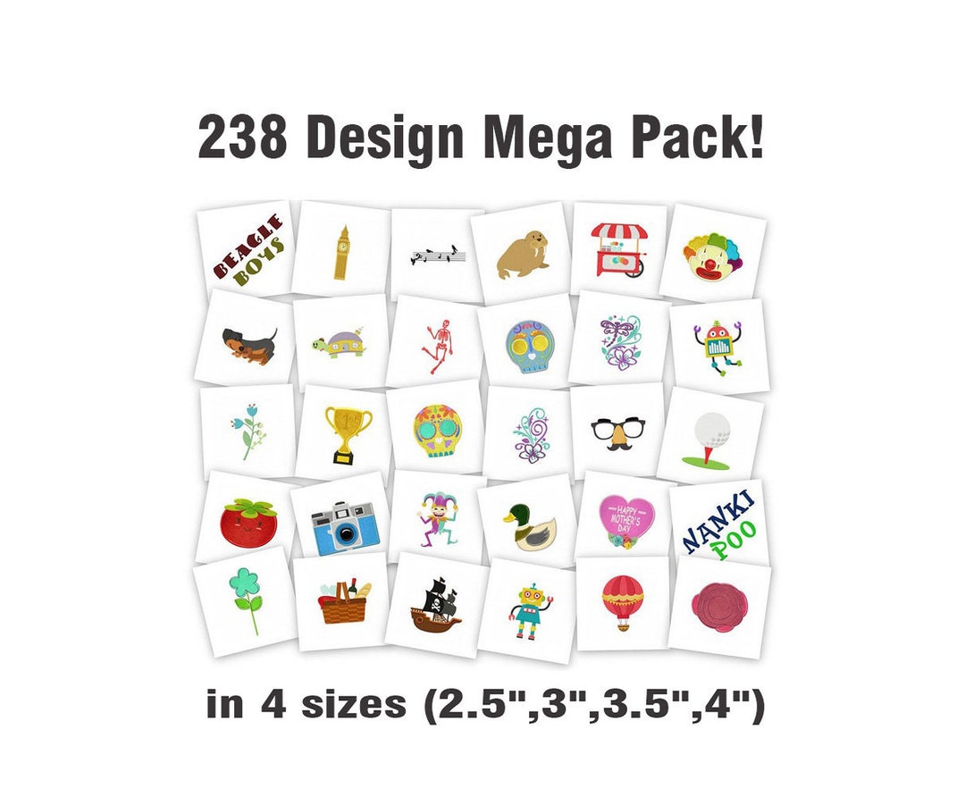 Pfaff Design Pack - 238 Embroidery Designs in VIP, VP3 and PCS Formats ...