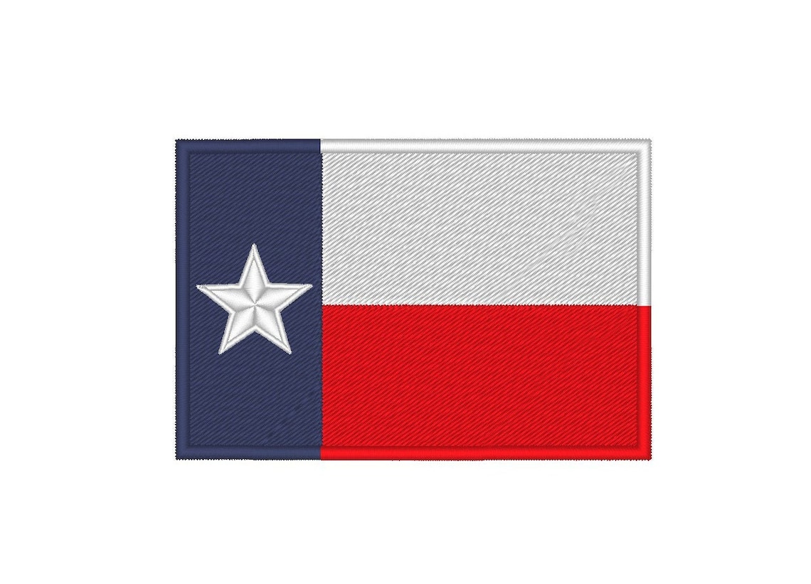 Texas State Flag Embroidery Design Download - Etsy