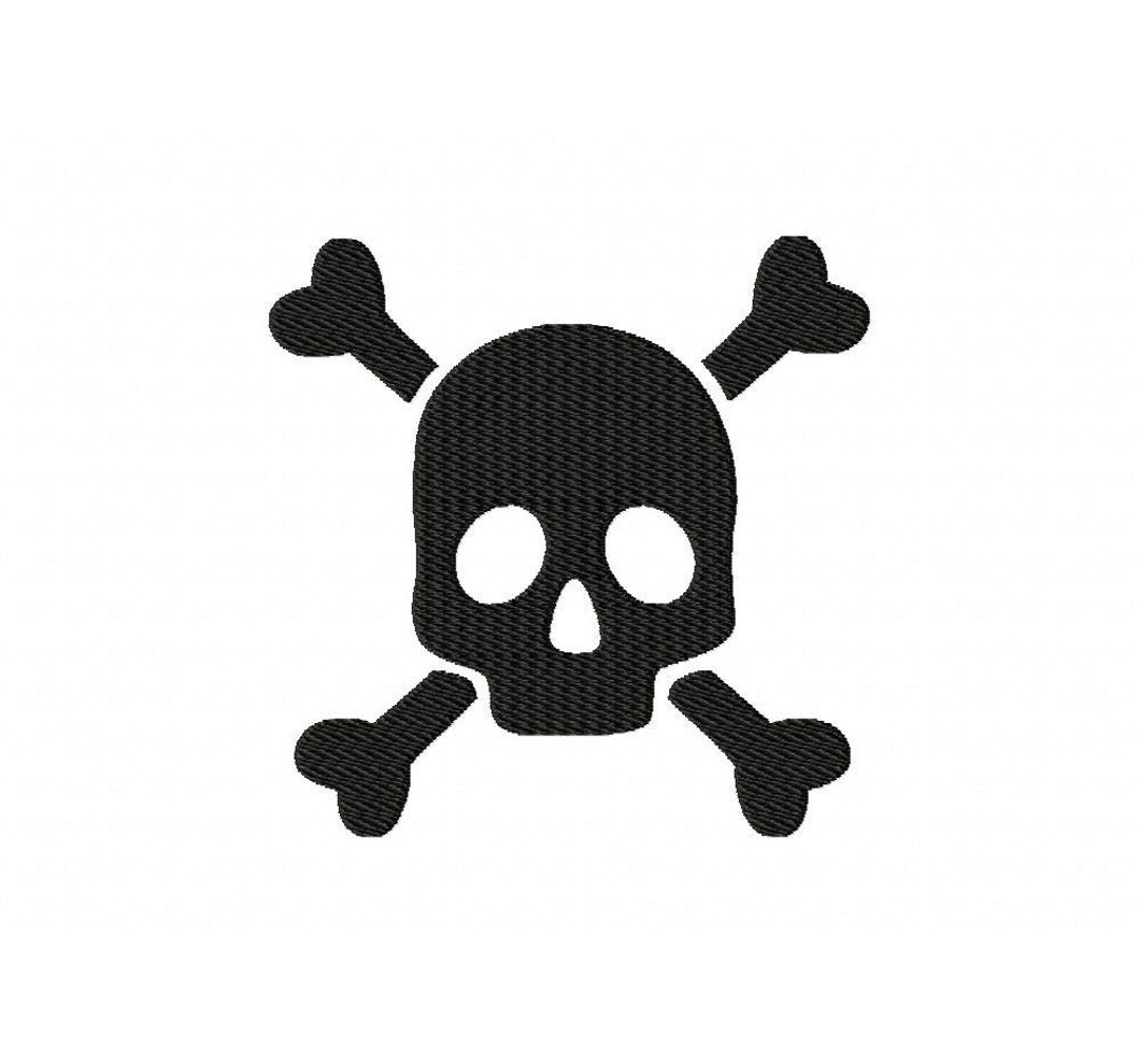 Skull and Bones Embroidery Design EC1398 - Etsy