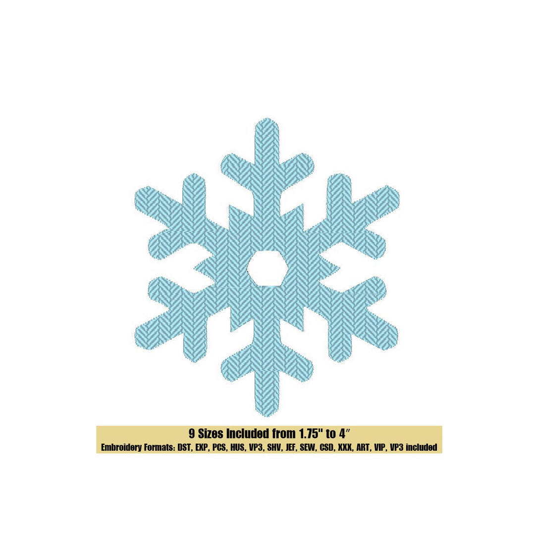 Snowflake7 Embroidery Design - Etsy
