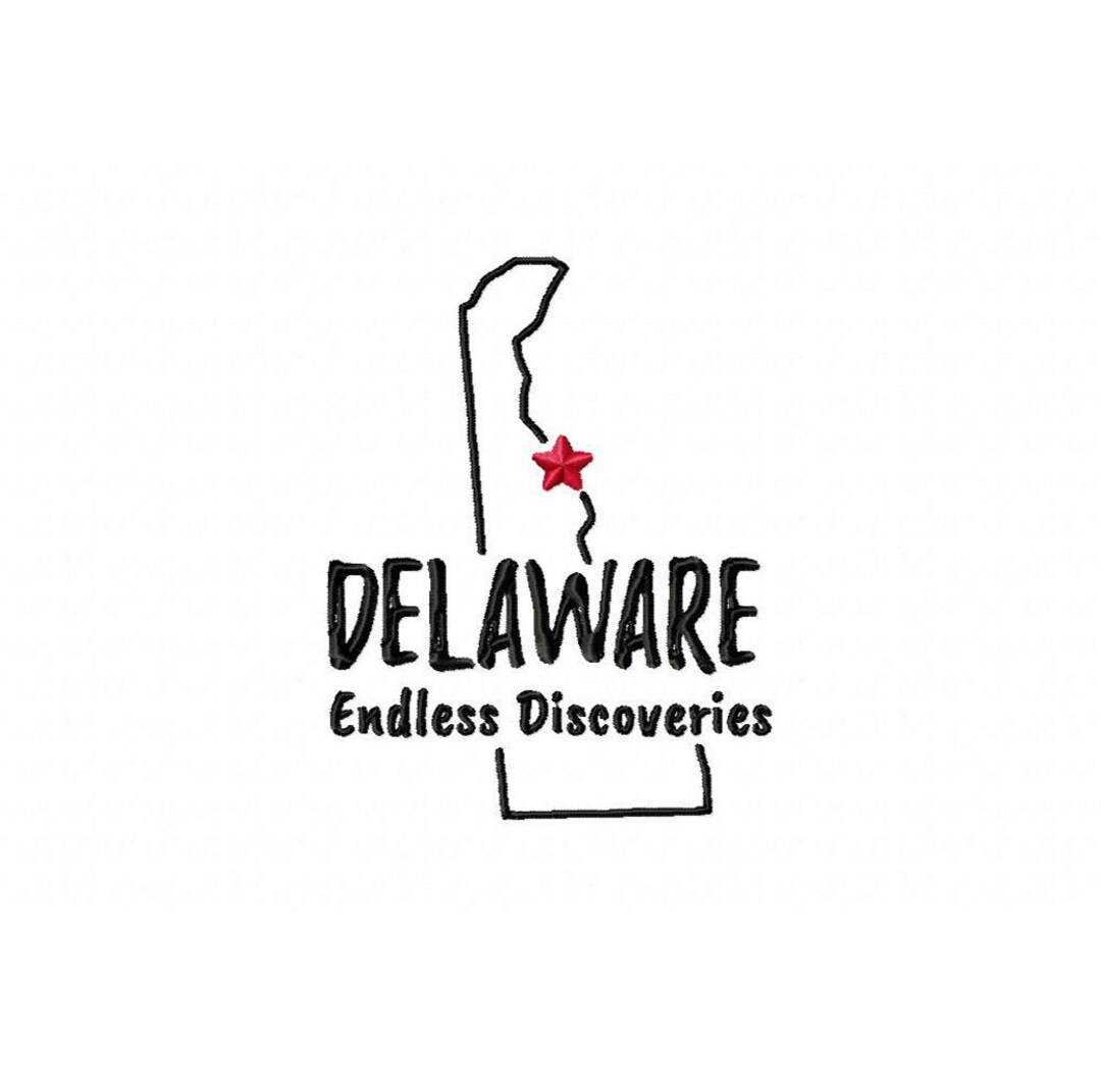 Delaware Machine Embroidery Design in Multiple Formats - Instant ...