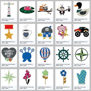 Ricoma Design Pack - 238 Embroidery Designs in DST Format - Etsy