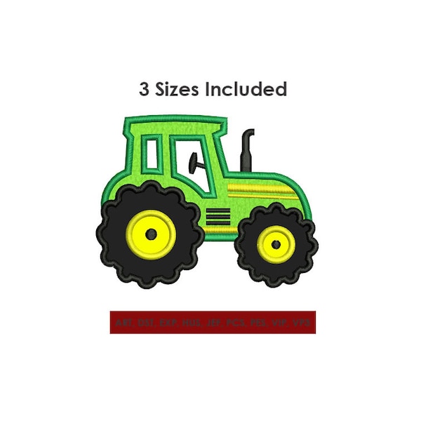 Tractor Applique - Etsy