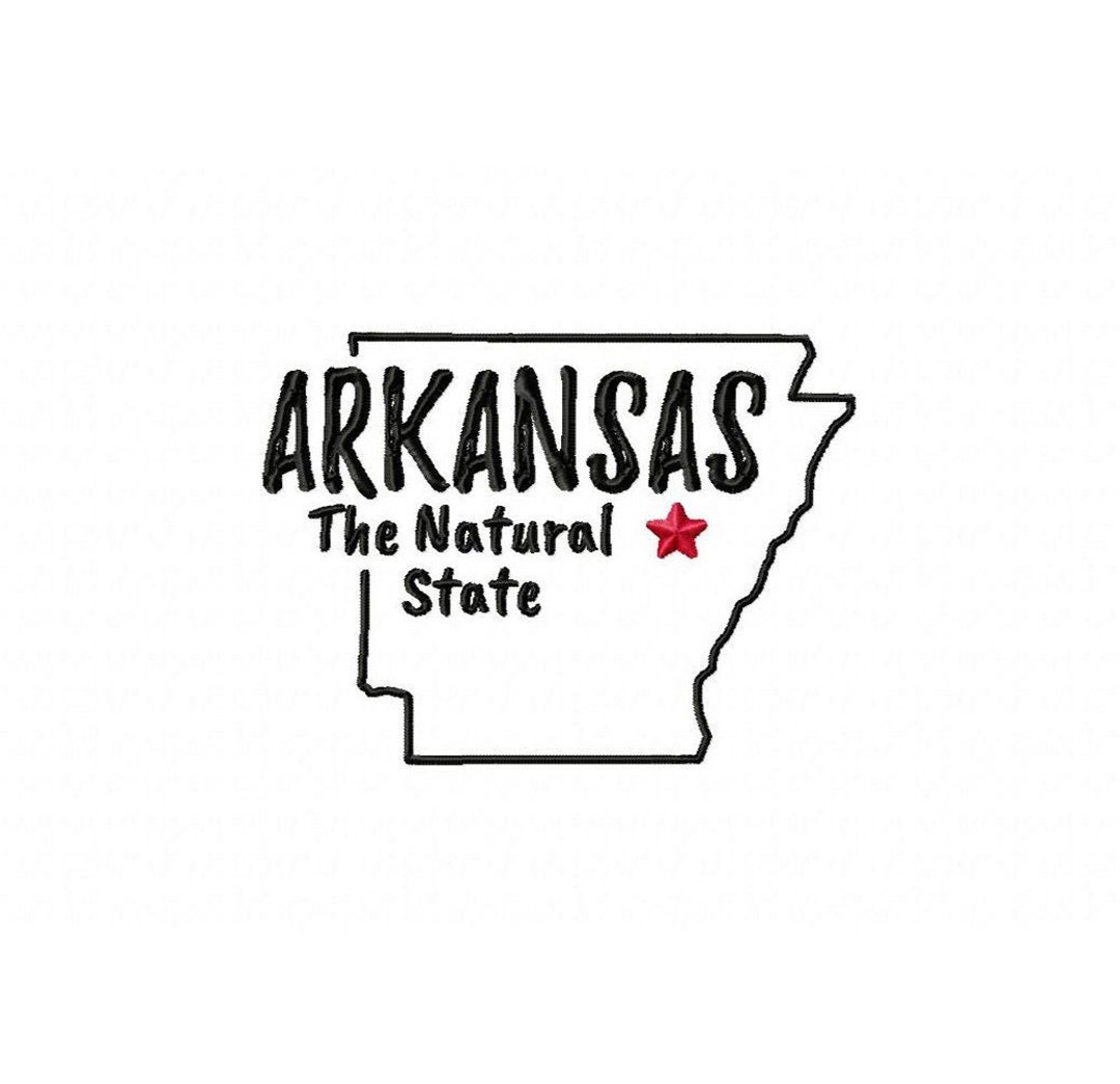 Arkansas Machine Embroidery Design in Multiple Formats - Instant ...