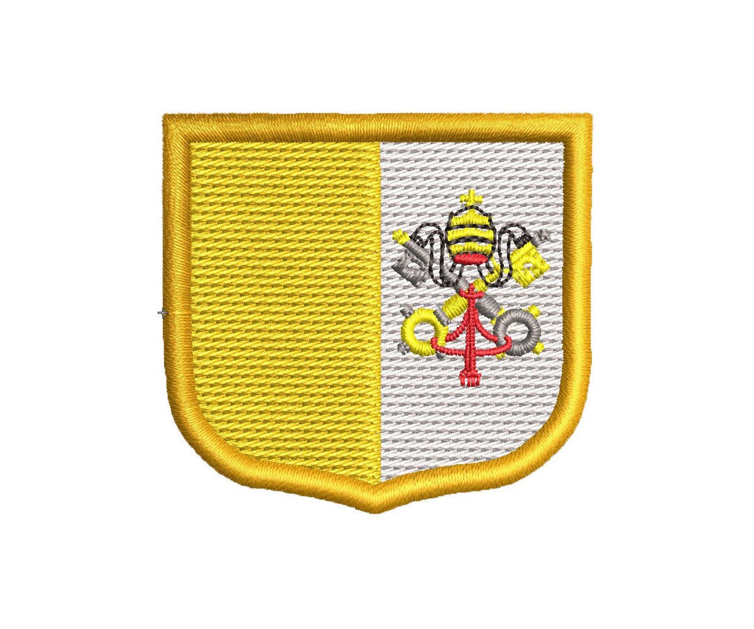 Vatican Mini Shield - Machine Embroidery Design - Etsy