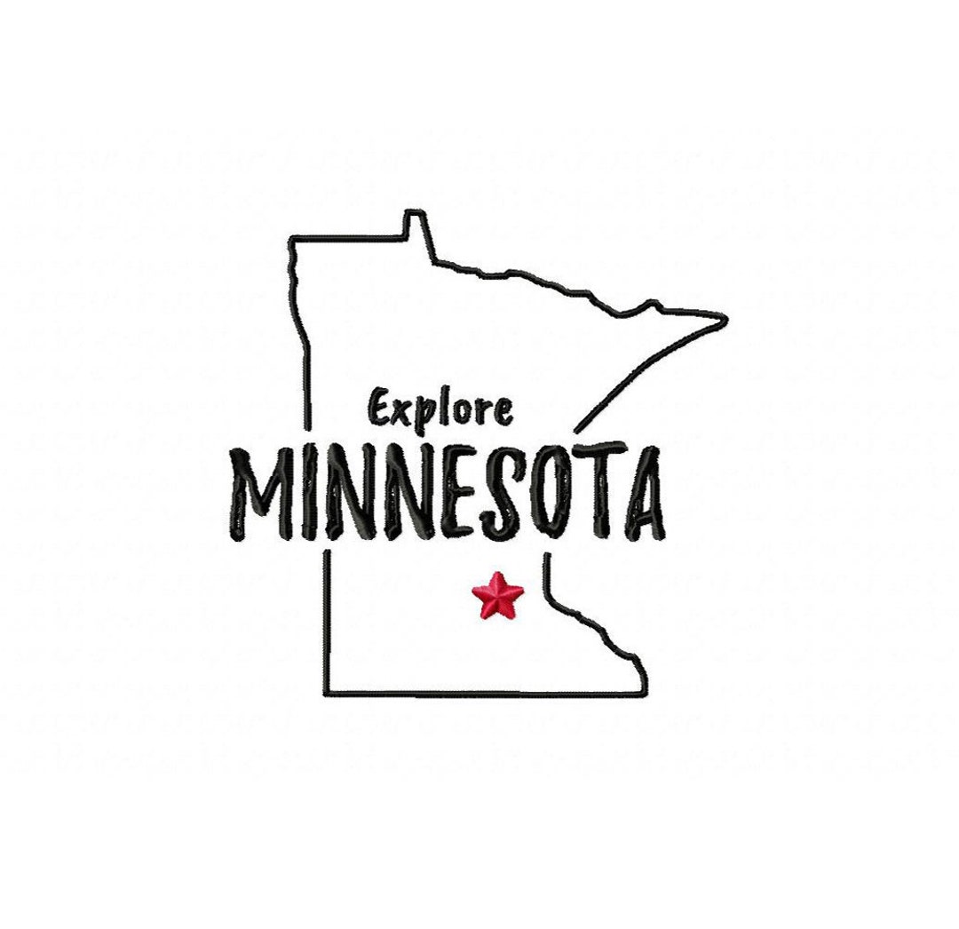 Minnesota Machine Embroidery Design in Multiple Formats - Instant ...