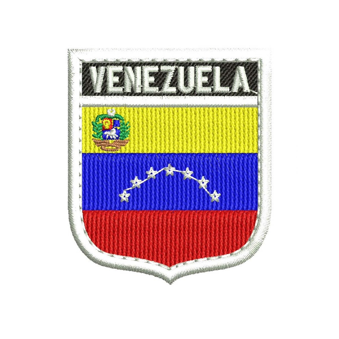 Venezuela With Crest Shield Embroidery Design Download | Etsy