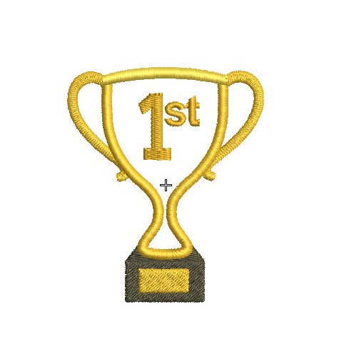 1st Place Trophy - Machine Embroidery Design in Multiple Formats ...