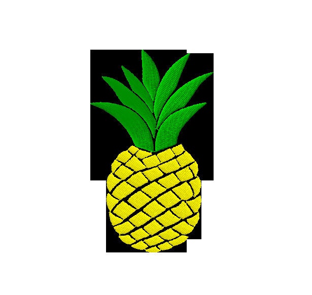 Pineapple Embroidery Design in 8 Sizes - Instant Download - Etsy