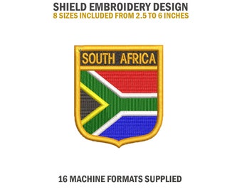 South Africa Shield | Etsy